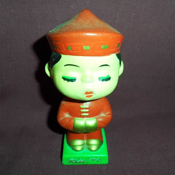 Toys | Antique Chinese Kissing Doll Bobblehead 6 Tall | Poshmark